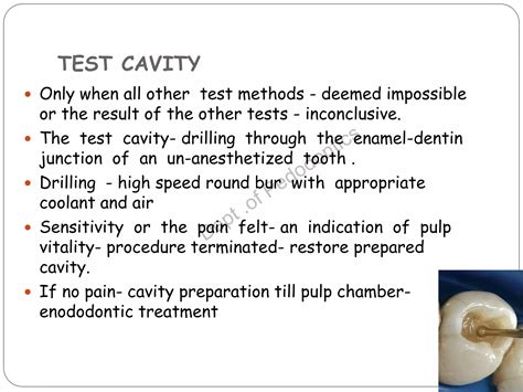 Pulp Vitality Test New Ppt Dental Health Diseases And Conditions