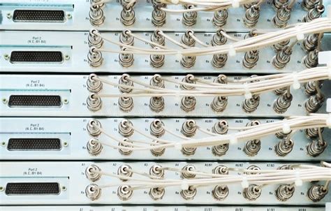 Network Cables Connected To A Switch Stock Photo Image Of Center Harbor