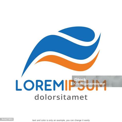 서식 파일 디자인 벡터 상징 디자인 컨셉 창조적인 기호 아이콘을 추상화 Brand Name Online Messaging Platform에 대한 스톡 벡터 아트 및 기타