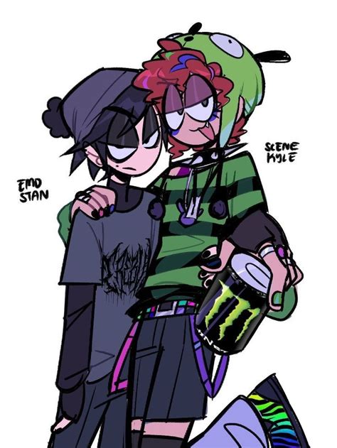 Scene Kyle And Goth Stan Stan South Park South Park Style South Park