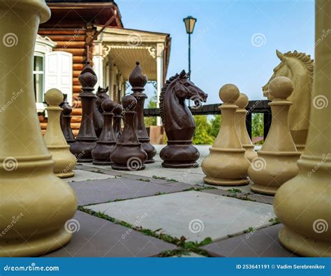 Street Chess Pieces Are Arranged On A Chessboard Chess Pieces