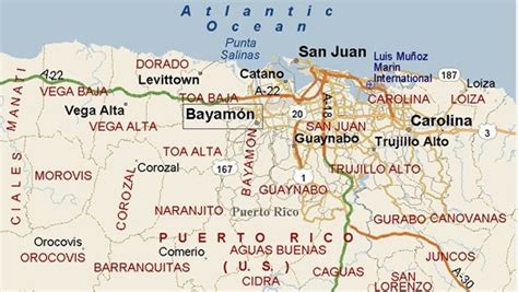 Bayamon Puerto Rico Area Map And More