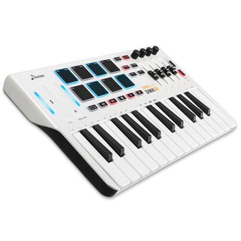 25 Midi Keyboard Controller Music Mini Key With 4 Knobs 4 Control