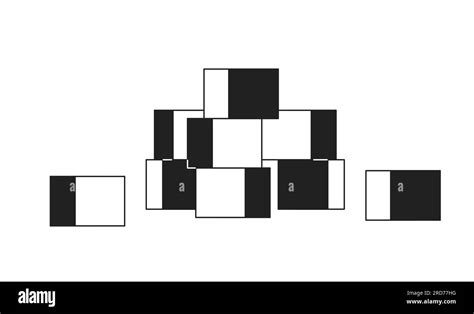 Cubes In Kindergarten Monochrome Flat Vector Object Stock Vector Image