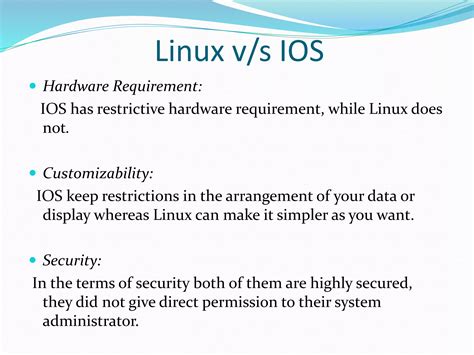 Linux Operating System Ppt PPTX Operating Systems Computer