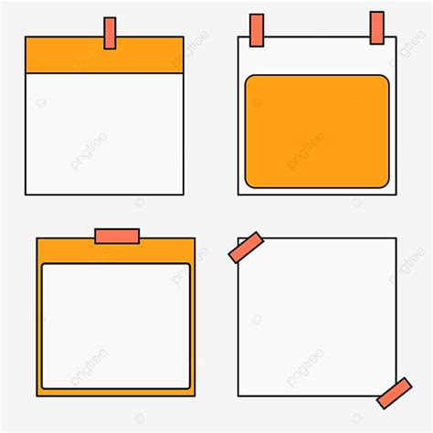 귀여운 스티커 메모지 어려운 부치다 메모지 Png 일러스트 및 벡터 에 대한 무료 다운로드 Pngtree