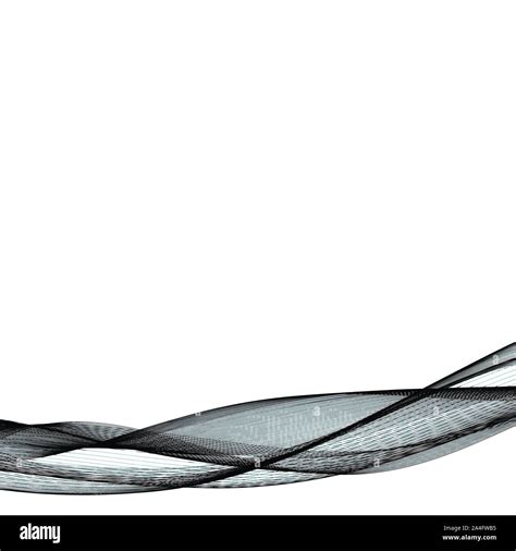 Abstract Smooth Color Wave Vector Curve Flow Blue Motion Illustration Smoke Design Vector