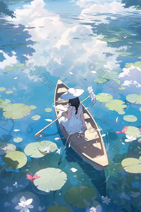 立夏节气女孩中国春天插画图片 包图网