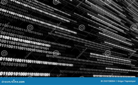 Digital Code Background Matrix Style Program Stock Illustration