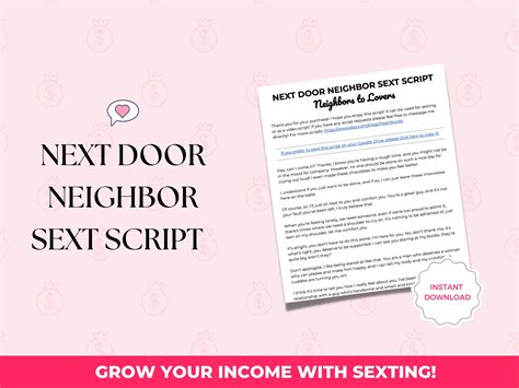 Neighbor Onlyfans Script Adult Model Sexting Scripts Fetish Model Taboo Video Scripts F M Sext