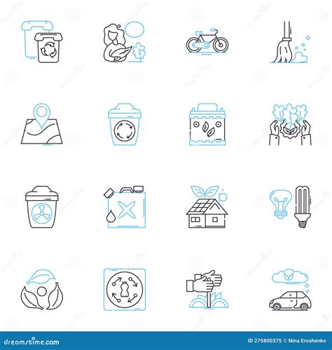 Resource Management Linear Icons Set Allocation Inventory Utilization Optimization Planning