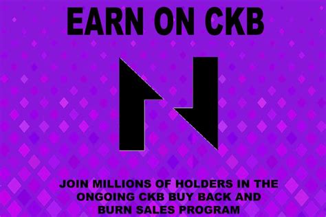 Nervos Network Buyback And Burn Sales Program By Nervos Network Medium