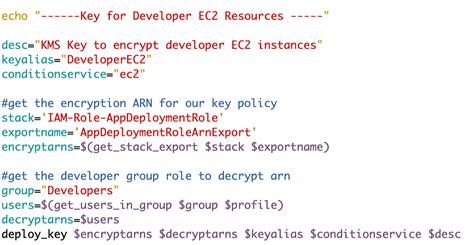 create a kms key for the sandbox account with organization role by teri radichel cloud