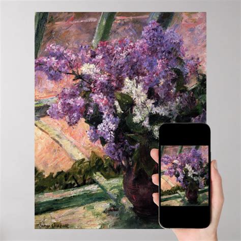 Lilacs In A Window Mary Cassatt Poster Zazzle