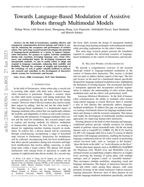 Pdf Towards Language Based Modulation Of Assistive Robots Through Multimodal Models