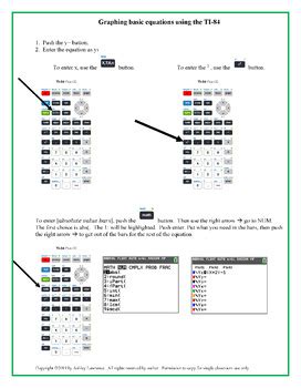 Graph Linear Quadratic Absolute Value Equations On TI 84 Practice Editable