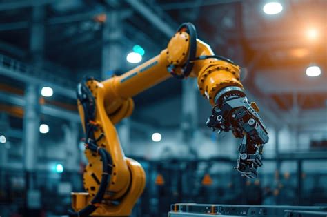 Smart Robot Arm Systems For Warehouse And Factory Automation Premium Ai Generated Image