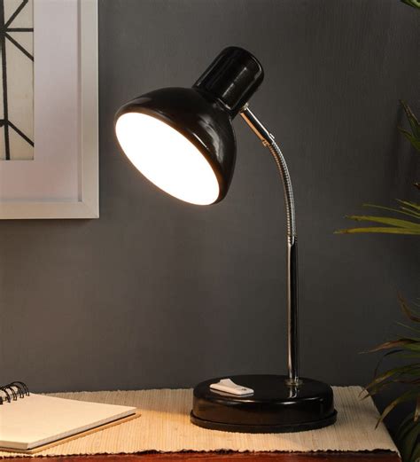Buy Black Shade Study Lamp With Metal Base By Brightdaisy Online Study Lamps Table Lamps