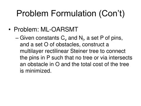 Ppt Multilayer Obstacle Avoiding Rectilinear Steiner Tree Construction Based On Spanning