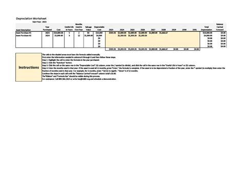 Straight Line Depreciation Worksheet American Institute Of Building Design Aibd