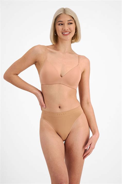 Buy Womens Bases Seamless String Bikini In Blush Latte Online Bonds