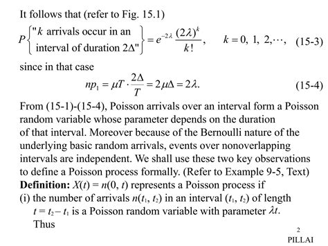 Poisson Process And Explaination Lectr Ppt