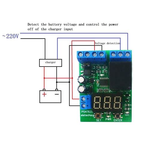 Dc 12v 24v Led Digital Relay Switch Control Board Module Relay Module Voltage Detection Charging