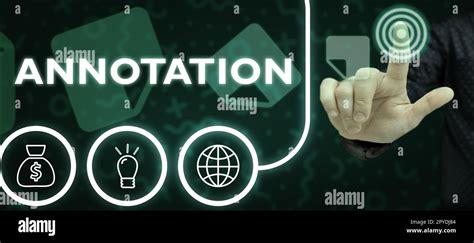 Conceptual Caption Annotation Business Showcase Note Added By Way Of Comment Or Explanation