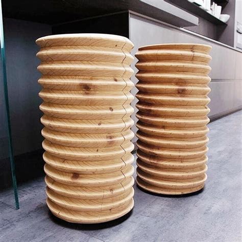 Whorl Cedar High Stool For Sale At 1stdibs