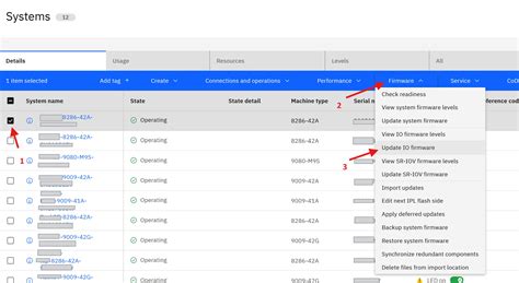 View Or Update The Io Firmware From The Hmc