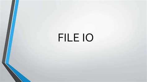 C File Io Operations Pptx