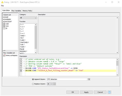 Reference Column Filter Node With Like Operator Knime Analytics Platform Knime Community Forum
