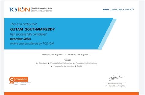 Goutham Reddy On Linkedin Interviewskills Tcsion