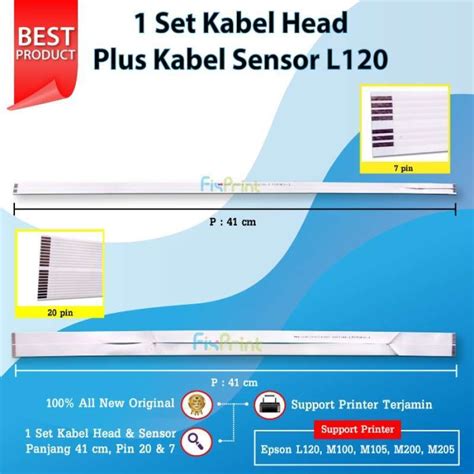 Jual Set Kabel Head Sensor Epson L120 L130 Flexible Cable Printer