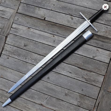 Medieval Templar Knights Long Sword Hand Forged High Carbon Etsy
