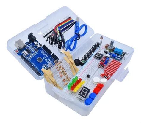 Kit Iniciación Compatible Arduino Uno R3 Sensores Caja Cuotas