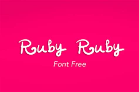 RubyRuby Font All Free Fonts