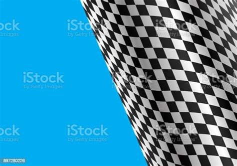 스포츠 경주 대회 배경 벡터 일러스트 레이 션에 대 한 파랑에 추상 체크 무늬 곡선입니다 Championship에 대한 스톡 벡터 아트 및 기타 이미지