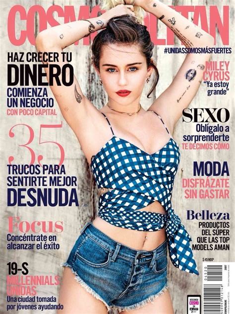“miley On The Cover Of New Cosmopolitanmx ” Miley Cyrus Sexy Miley