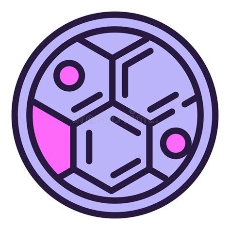 Cell Test Icon Outline Vector Genetic Dna Stock Vector Illustration