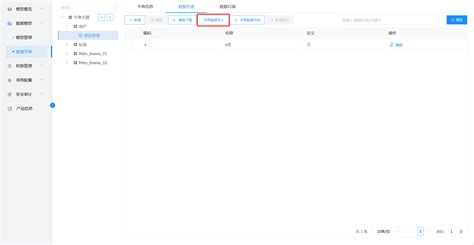 数据字典 主数据管理平台
