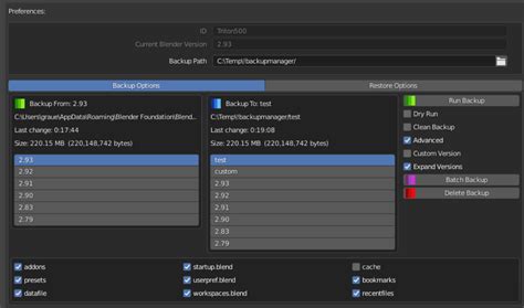 GitHub Kromar Blender BackupManager