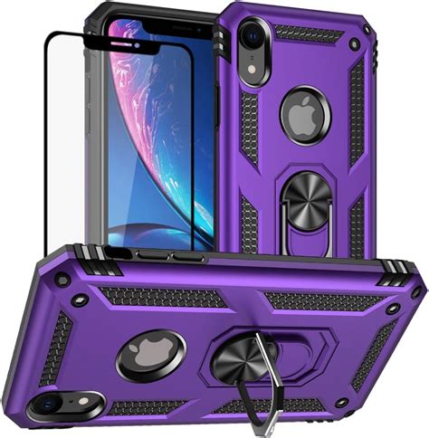 Amazon Com Yiakeng For IPhone XR Case IPhone XR Phone Case With Screen Protector Military