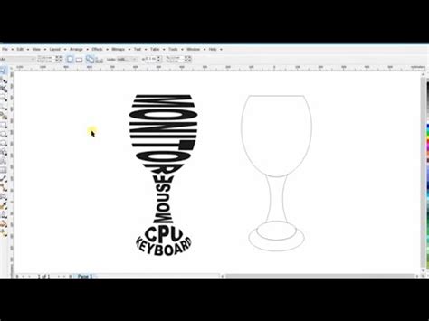 Coreldraw Tutorial How To Use Envelope Tool In Coreldraw Using Envelope Options In Coreldraw