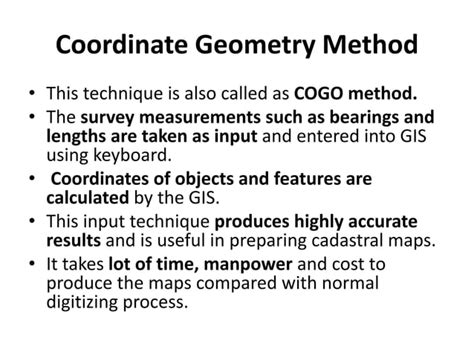 Data Input Techniques Gis Pptx Geography Science