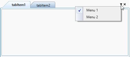 Context Menu In WPF TabControl Control Syncfusion