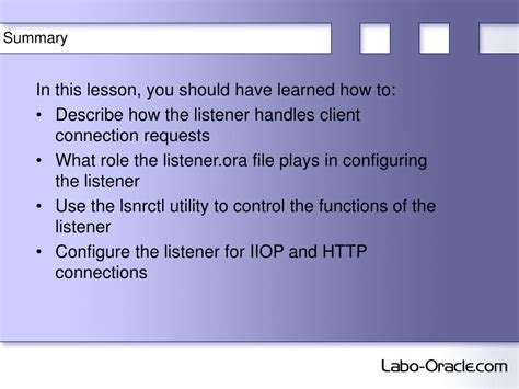 Ppt Basic Oracle Net Server Side Configuration Powerpoint Presentation Id4536739