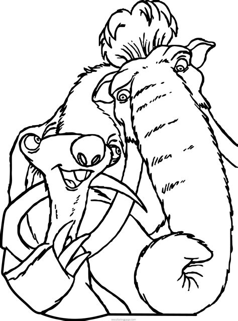 Ice Age Coloring Pages At Free Printable Colorings