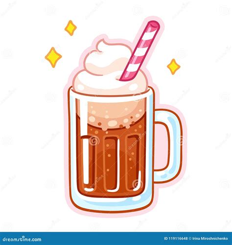 Root Beer Float Stock Vector Illustration Of Cute Graphic