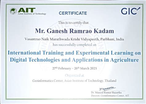 Internationaleducation Learning Training Exposure Experience Ganesh Kadam
